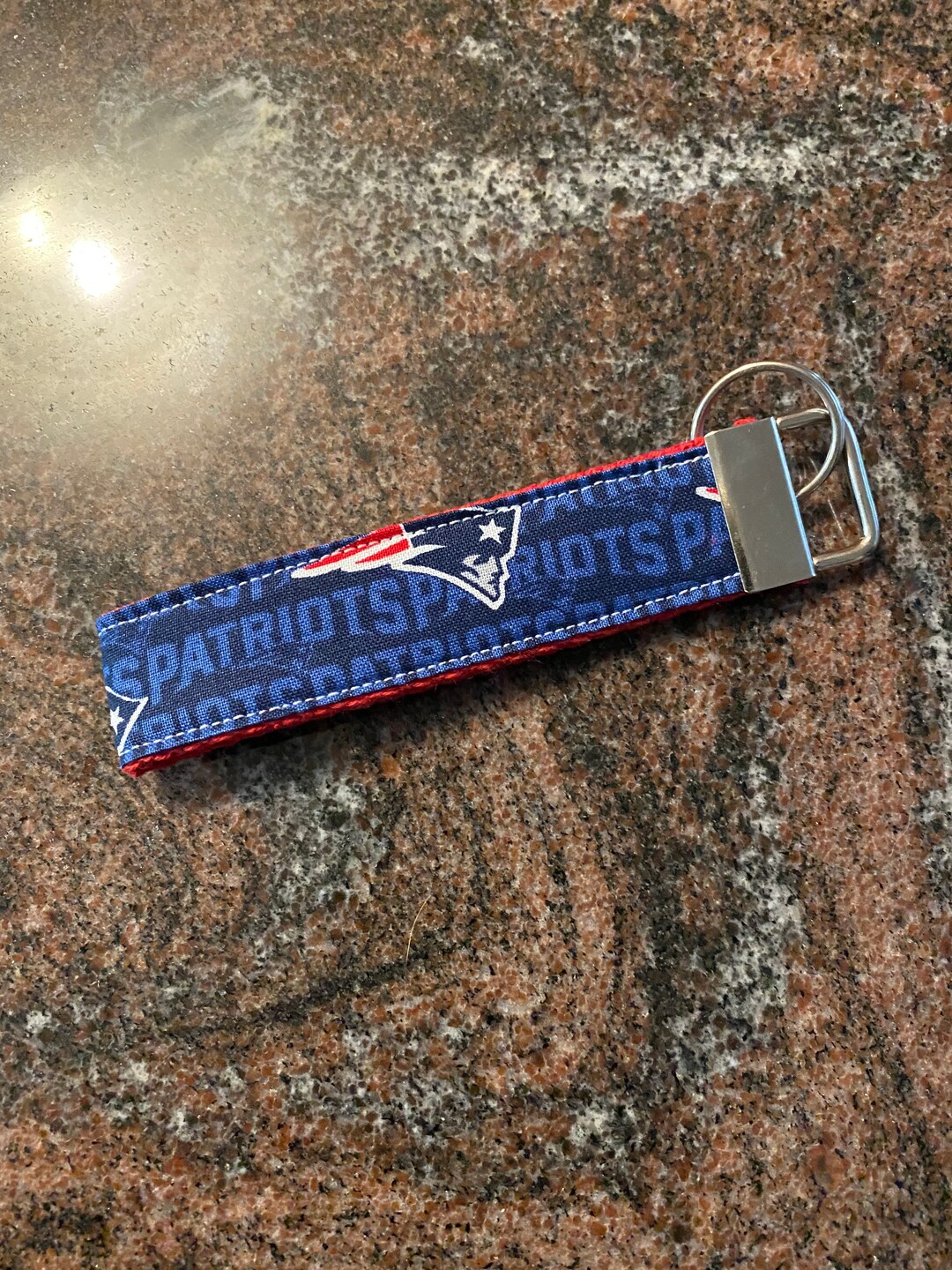 Key Fob Keychain With New England Patriots Design | Available in ...