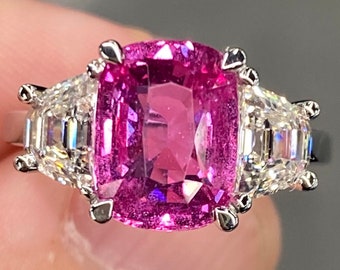 Hot Pink Stone Ring - Etsy