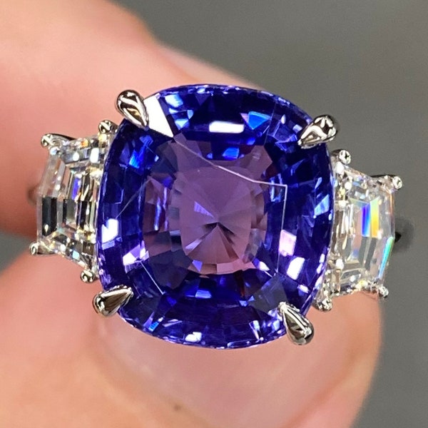 Ceylon Sapphire Ring - Etsy
