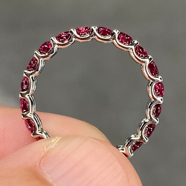Modern Ruby Ring - Etsy