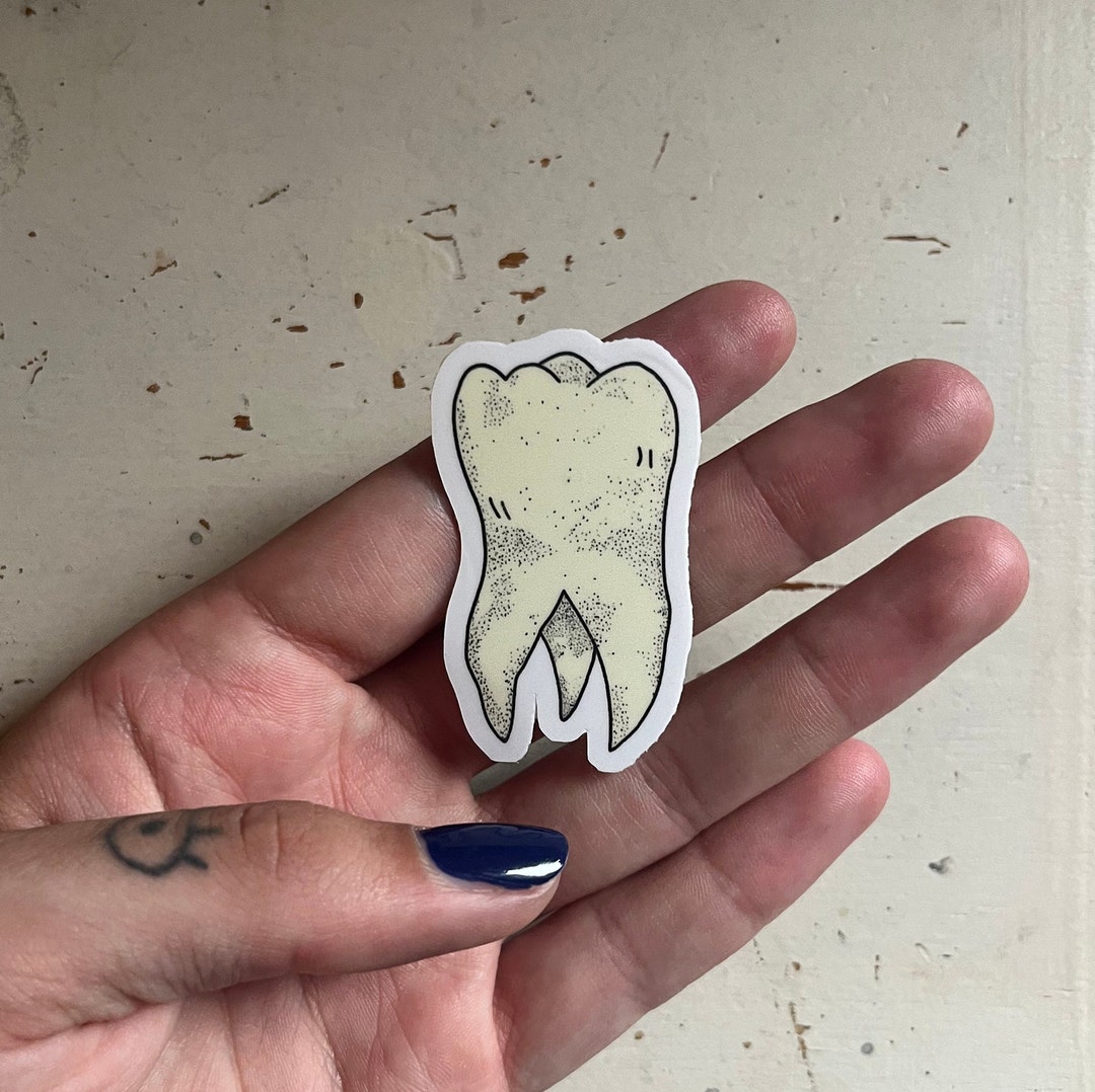 Tooth Vinyl Sticker - Etsy