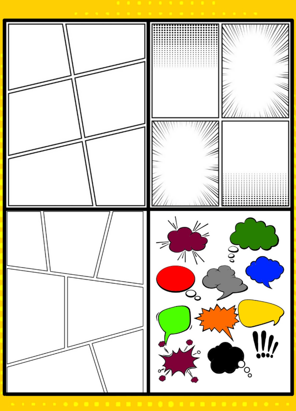 Unique Blank Comic Book With 120 Large Pages and 20 pages | Etsy