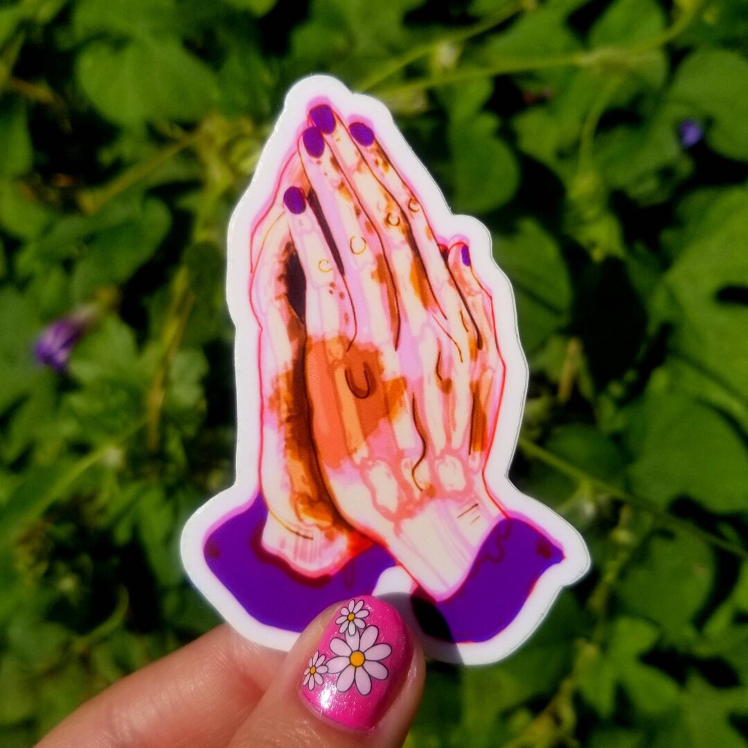 Unholy Prayer Hands Sticker | Halloween Sticker, Gothic Pastel ...