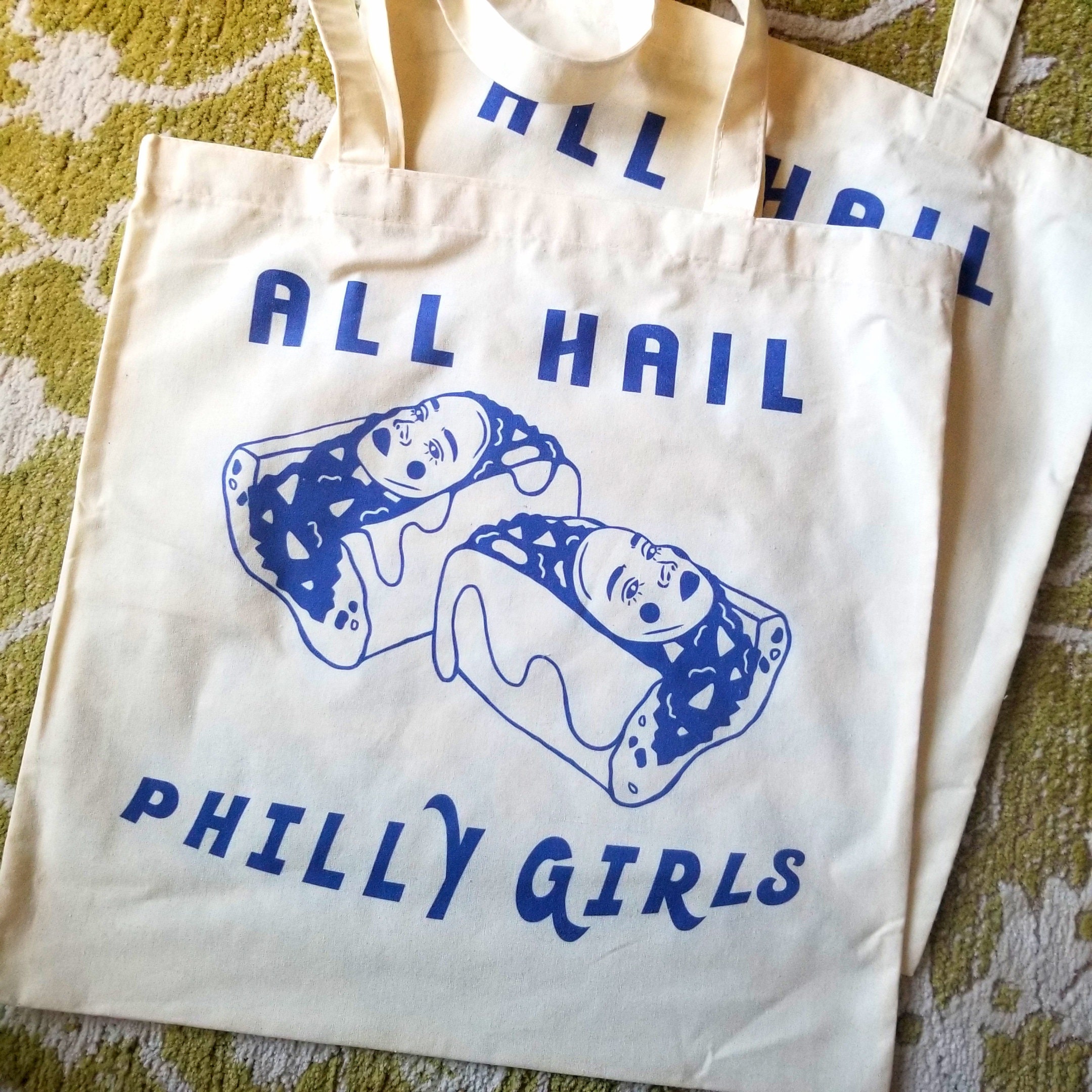 All Hail Philly Girls Tote Bag | Philadelphia Gifts, Philly Cheesesteak ...