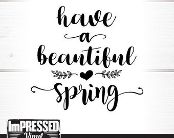 Spring SVG - Etsy