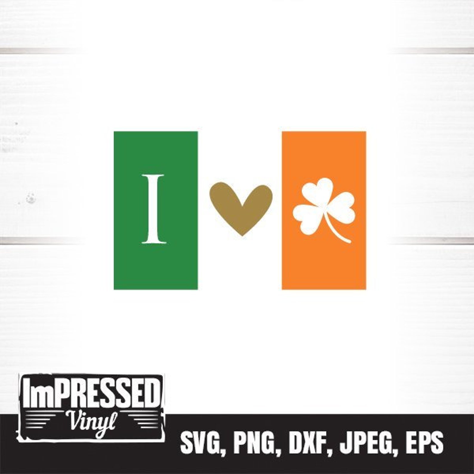 I Love Irish Flag SVG Instant Download - Etsy Canada