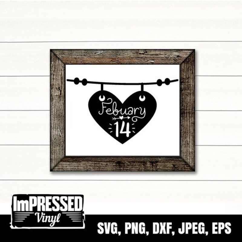 February 14 Svg - Etsy