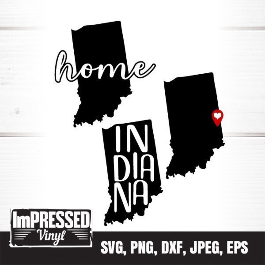 Indiana SVG- Instant Download - Etsy