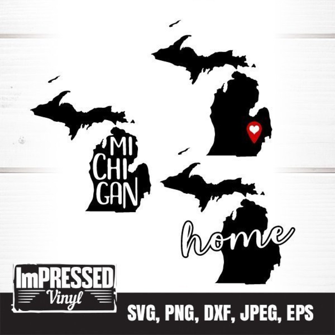 Michigan SVG- Instant Download - Etsy