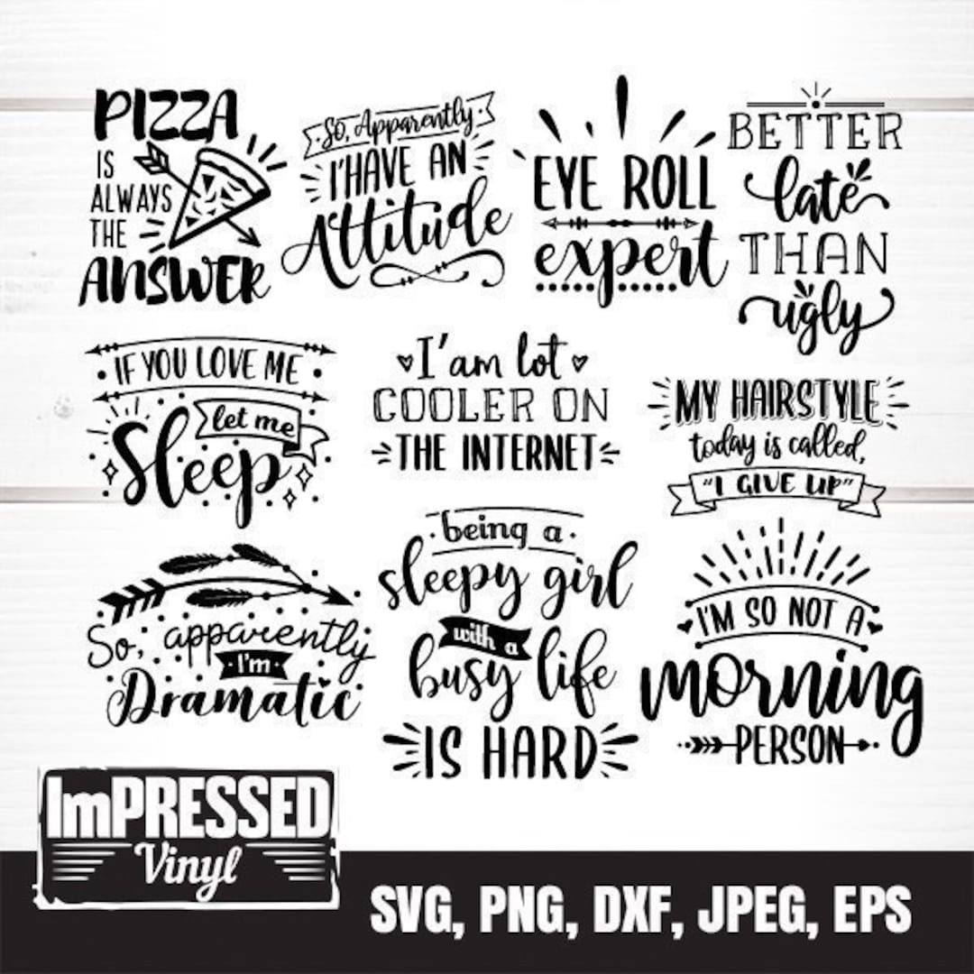 Teen SVG Bundle (10 Designs)- Instant Download - Etsy