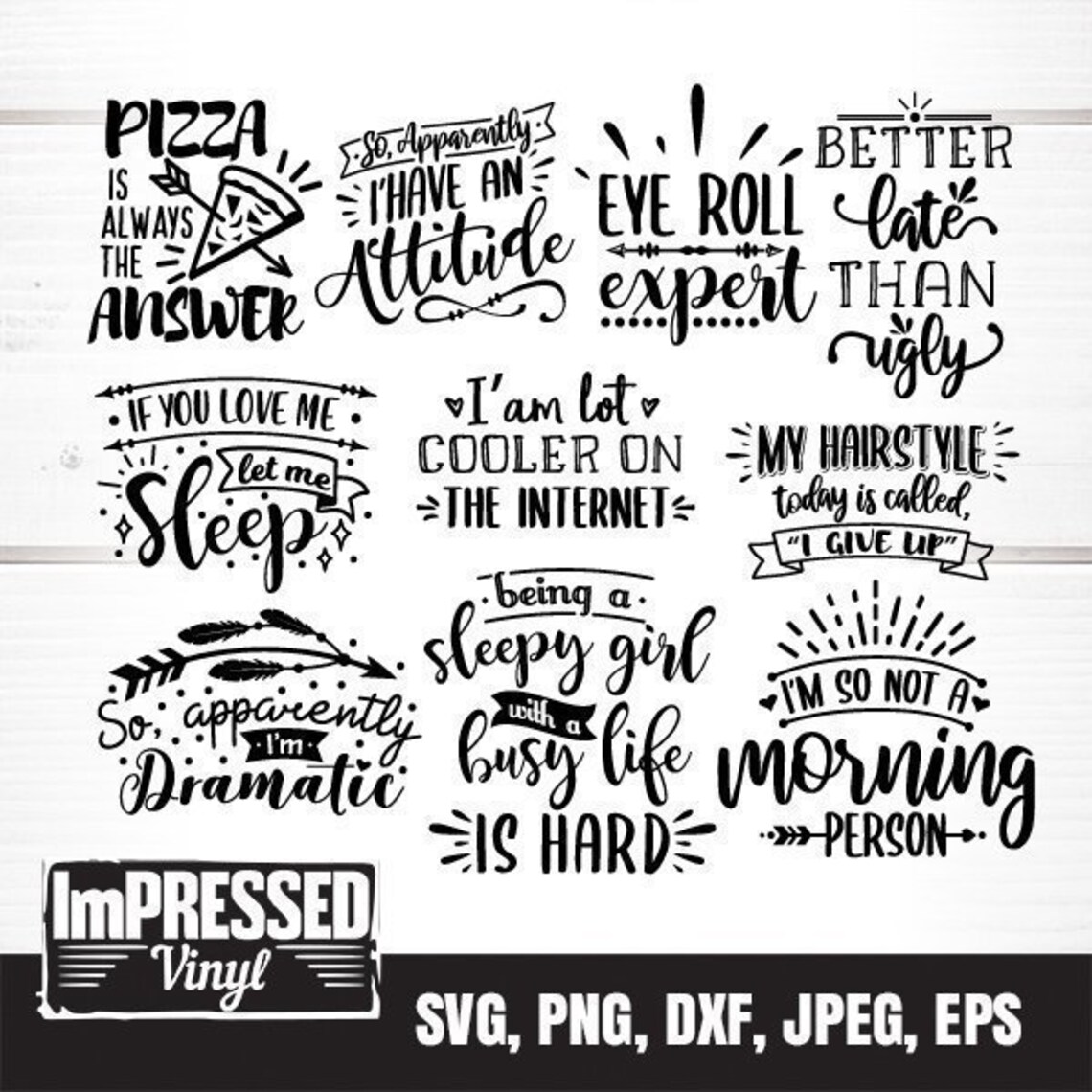 Teen SVG Bundle (10 Designs)- Instant Download - Etsy