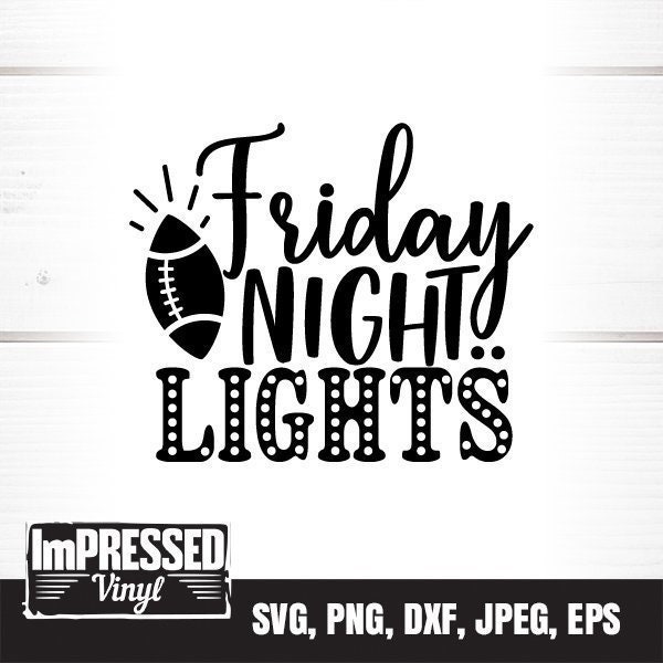 Friday Night Lights SVG Instant Download | Etsy