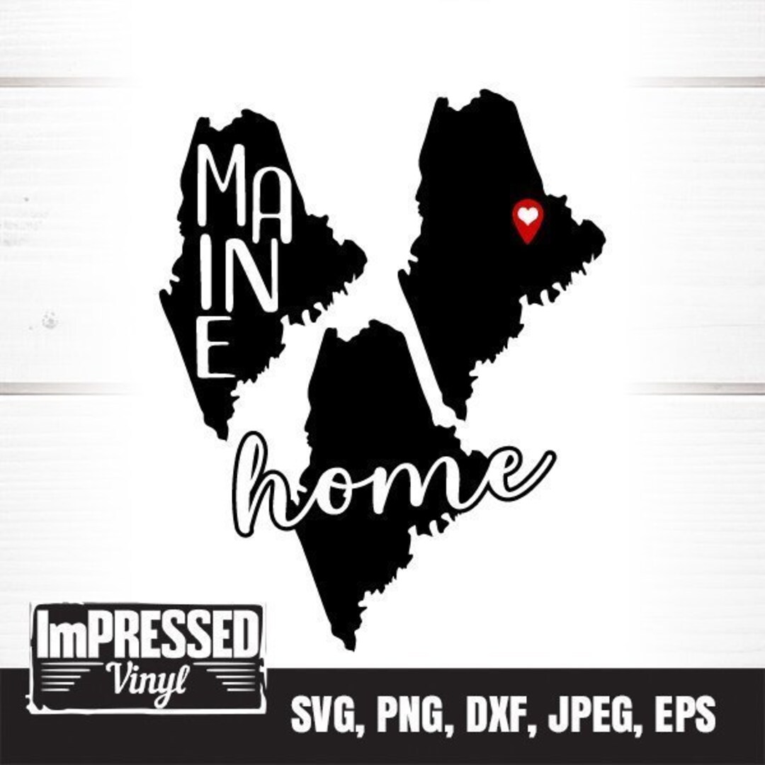 Maine SVG- Instant Download - Etsy