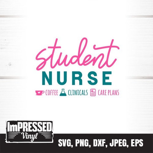 Student Nurse SVG Instant Download - Etsy