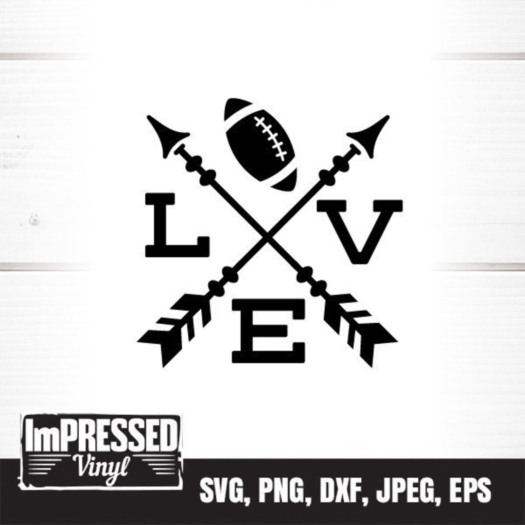Football Love SVG- Instant Download - Etsy
