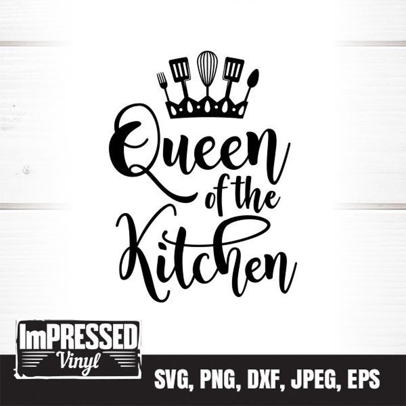 Queen of the Kitchen SVG Instant Download - Etsy Canada