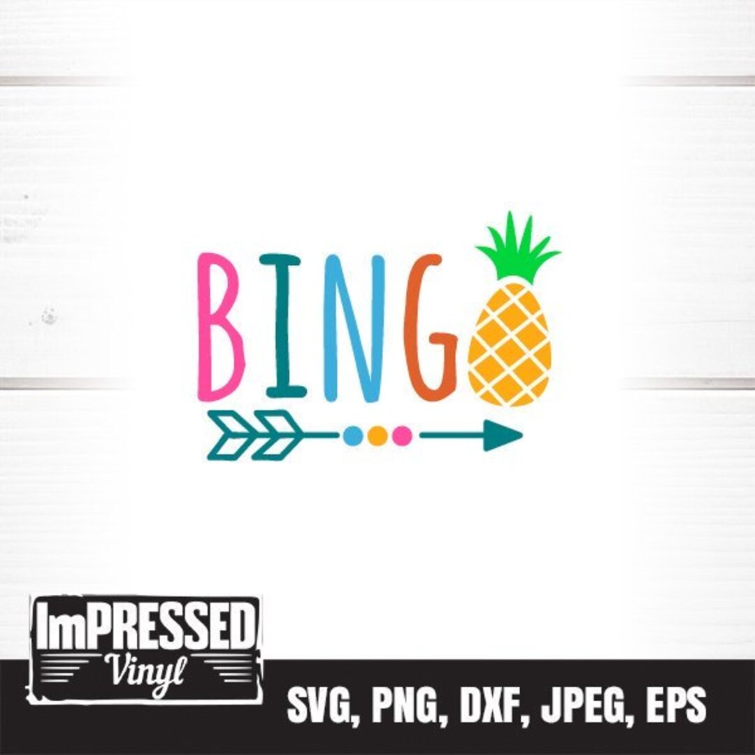 Bingo SVG- Instant Download - Etsy