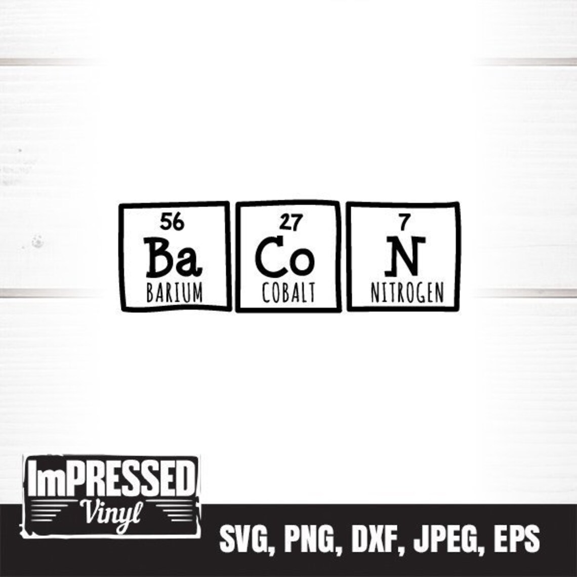 BaCoN SVG Instant Download | Etsy