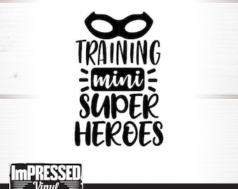 Training Mini Super Heroes SVG Instant Download - Etsy
