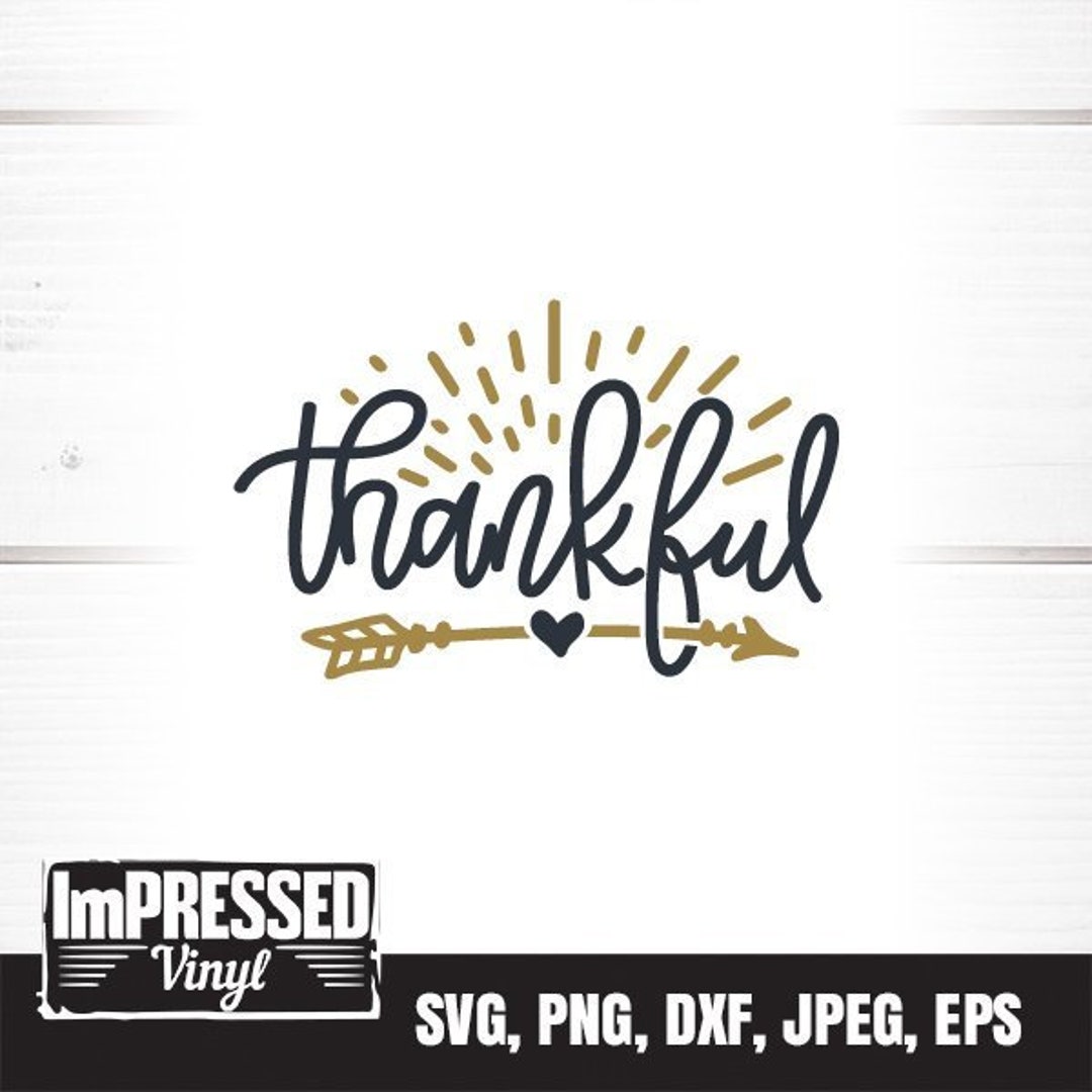 Thankful- Thanksgiving Svg-instant Download - Etsy