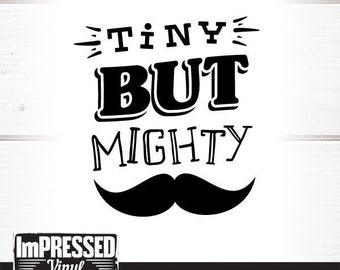 Tiny but Mighty SVG Preemie SVG Silhouette & Cricut SVG Design File for Baby Bodysuit. Download ...