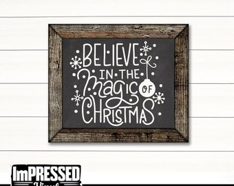 Believe in the Magic of Christmas SVG Cutting File for Cricut - Etsy