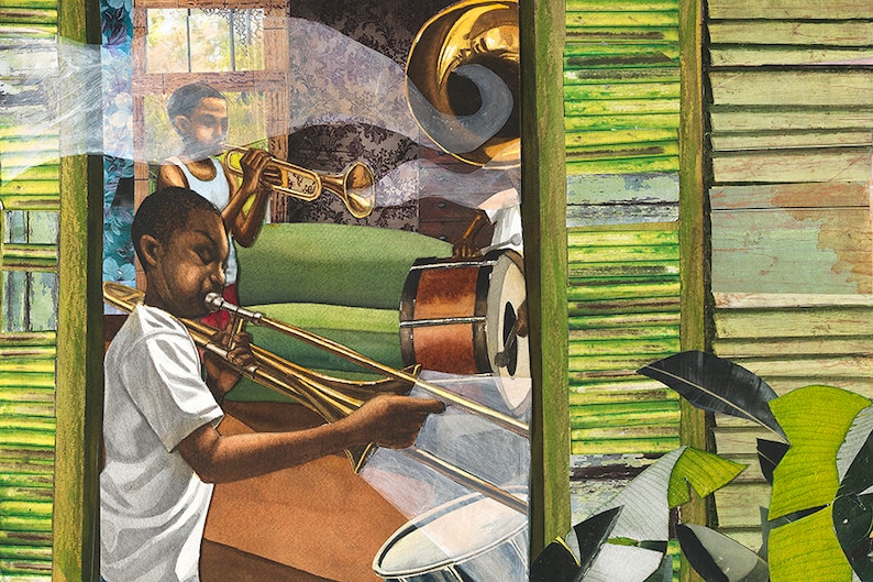 5 O'clock Band, Bryan Collier Art - Etsy