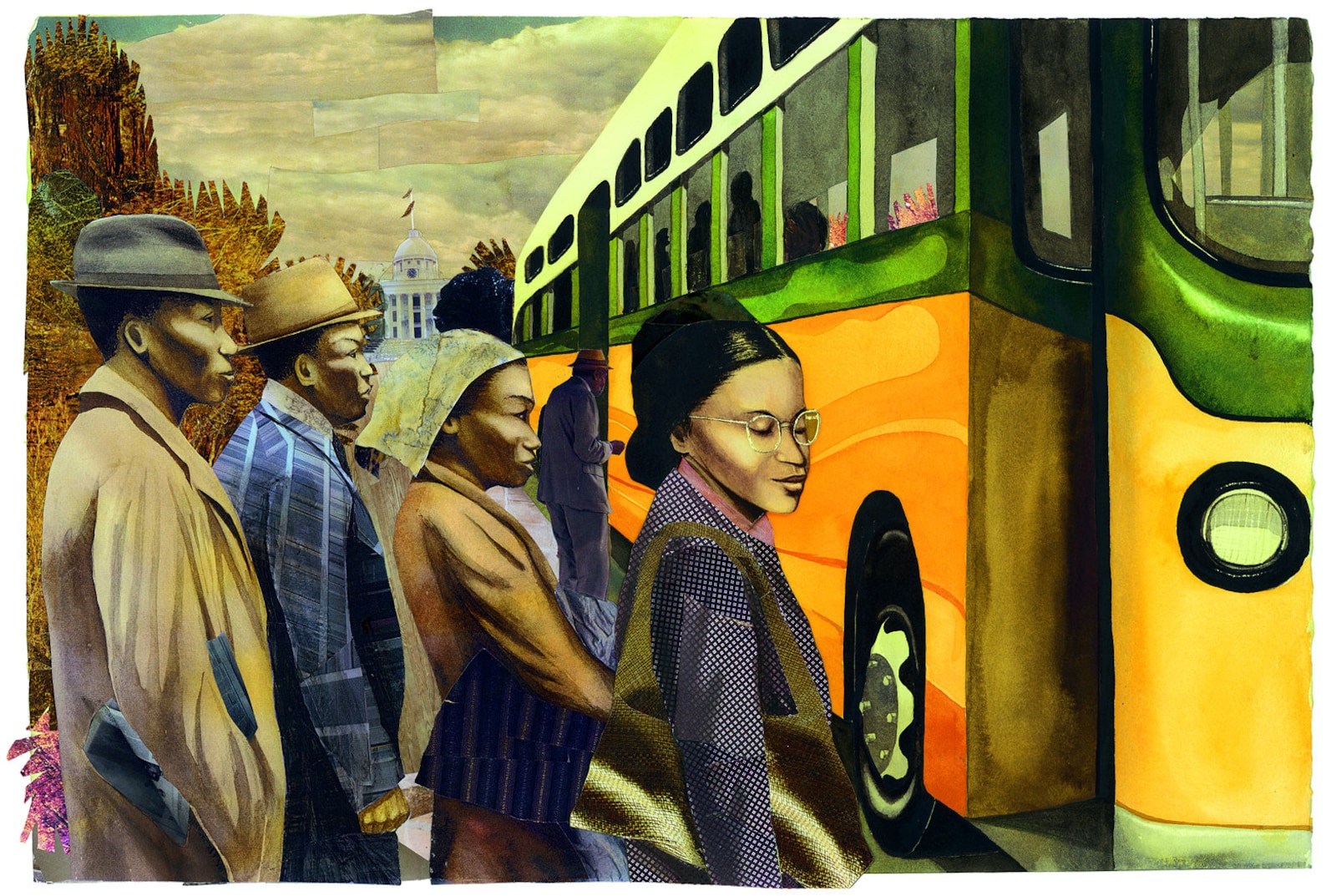 Rosa Parks, Bryan Collier Art - Etsy