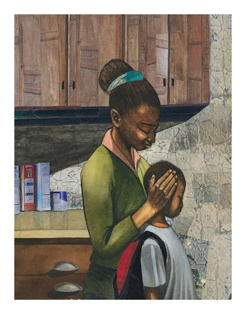 A Mother's Touch, Bryan Collier Art - Etsy