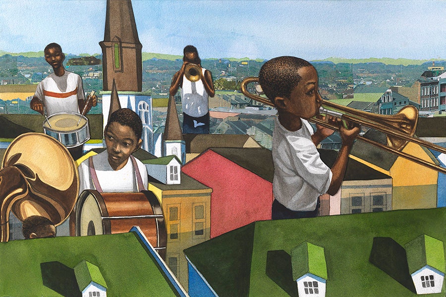 Giant Steps, Bryan Collier Art - Etsy