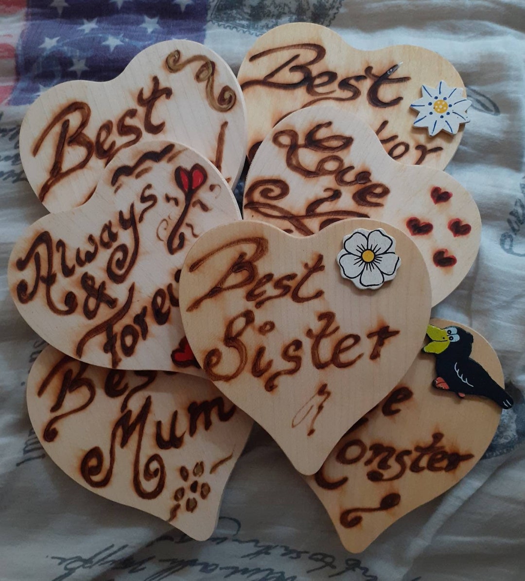 Wooden Heart Personalised Woodburning Unique for Gifts - Etsy