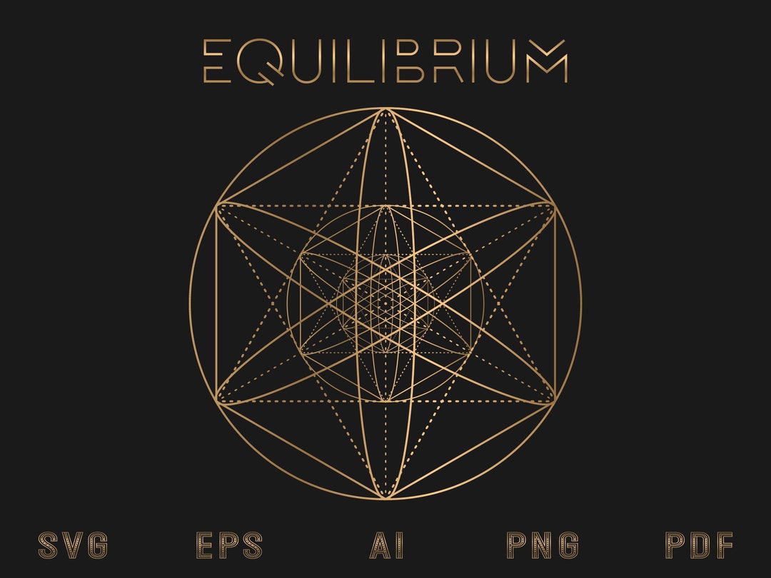 Equilibrium. Sacred Geometry. Wall and Print Art. Svg Eps Ai Pdf Png ...