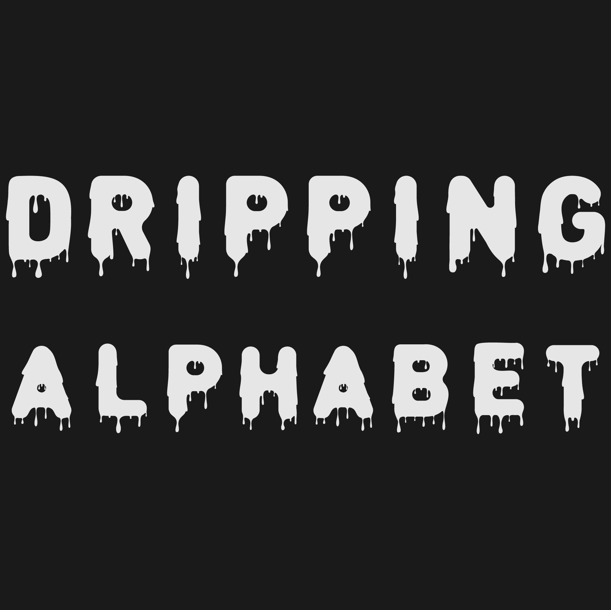 Dripping Alphabet Letters Svg Png. Blood Drip Font. Commercial Use. - Etsy