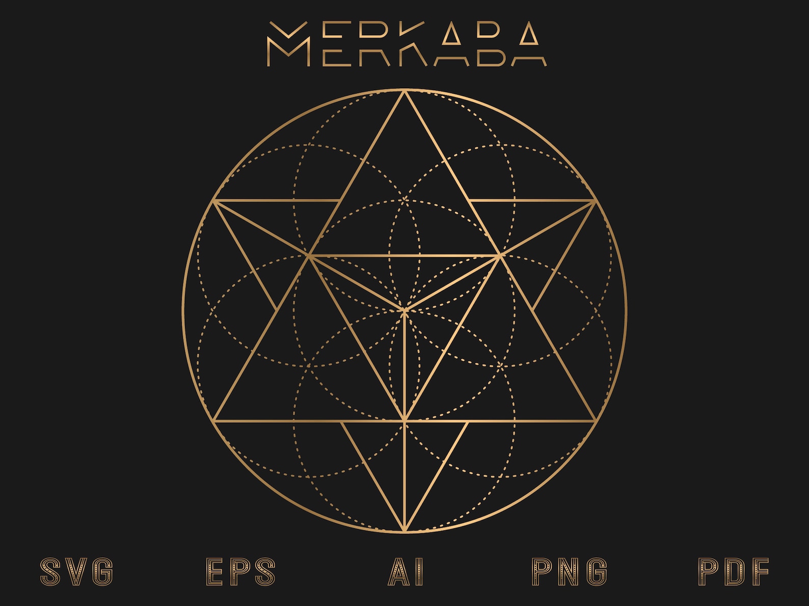 Merkaba Wall Art. Sacred Geometry. Svg Eps Ai Png Pdf. Sublimation. - Etsy