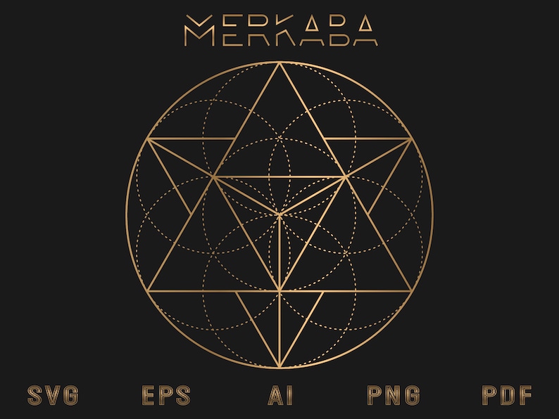 Merkaba Wall Art. Sacred Geometry. Svg Eps Ai Png Pdf. Sublimation. - Etsy