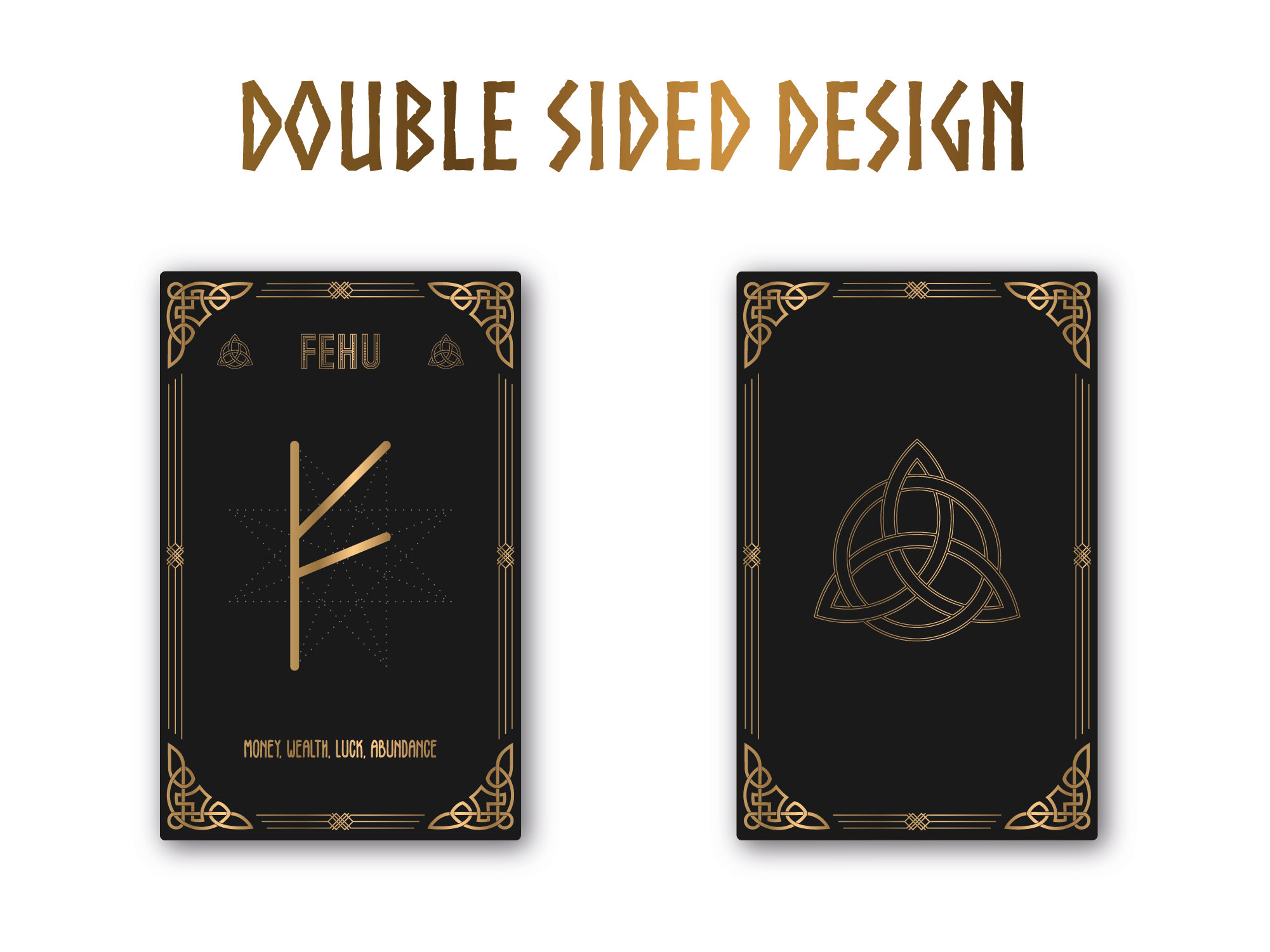 Futhark Rune Cards for Meditation and Divination. Oracles. Celtic ...