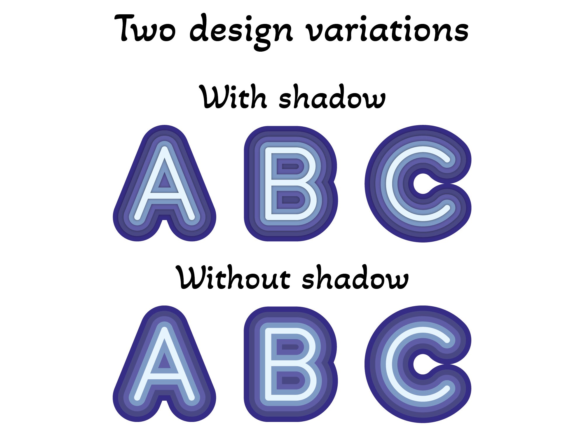 Retro Blue Line Font. Alphabet Clipart Ai, Eps, Svg ,png Files ...