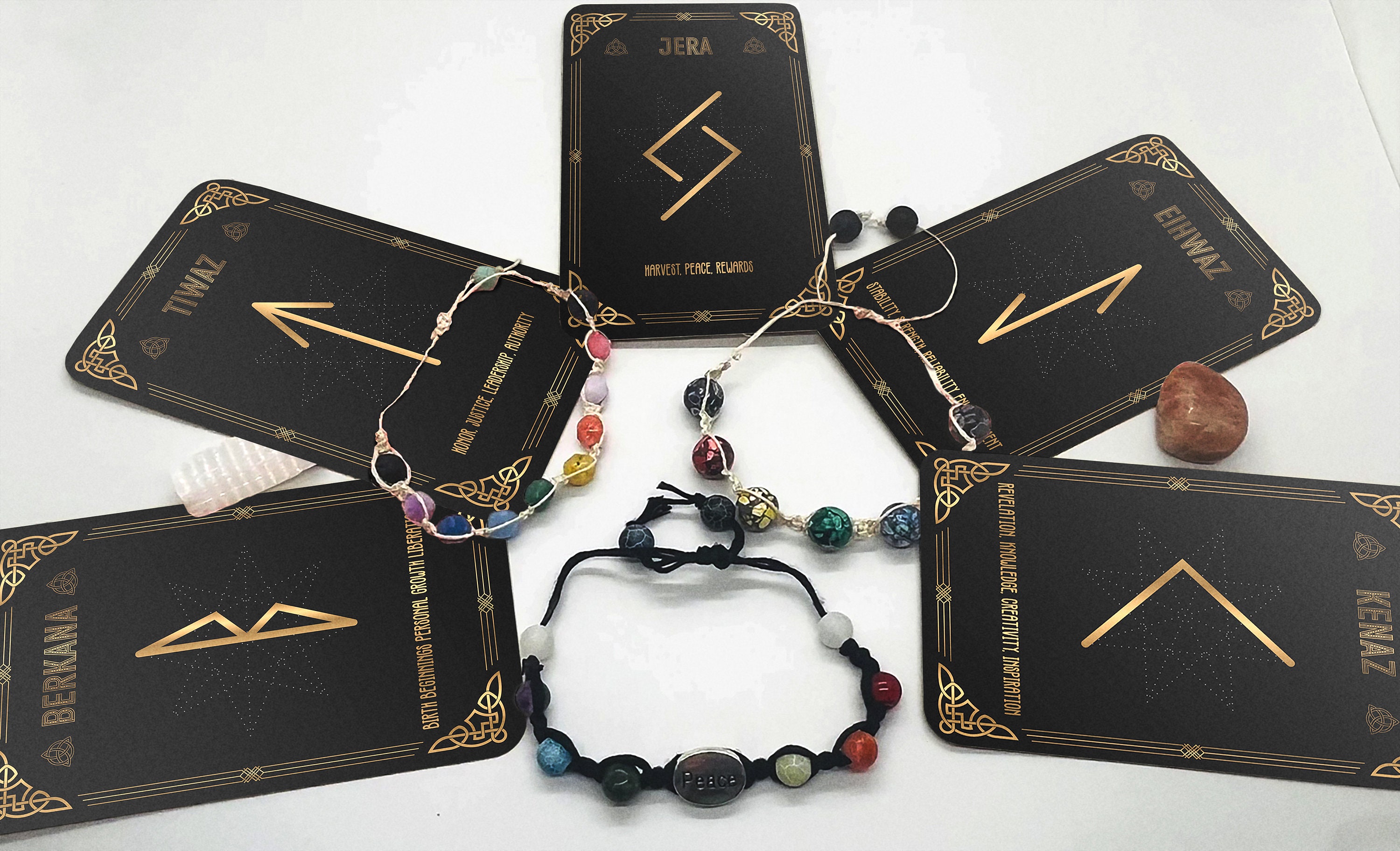 Futhark Rune Cards for Meditation and Divination. Oracles. Celtic ...