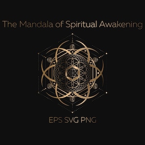 The Mandala of Awakening. Sacred Geometry Design. EPS SVG PNG - Etsy