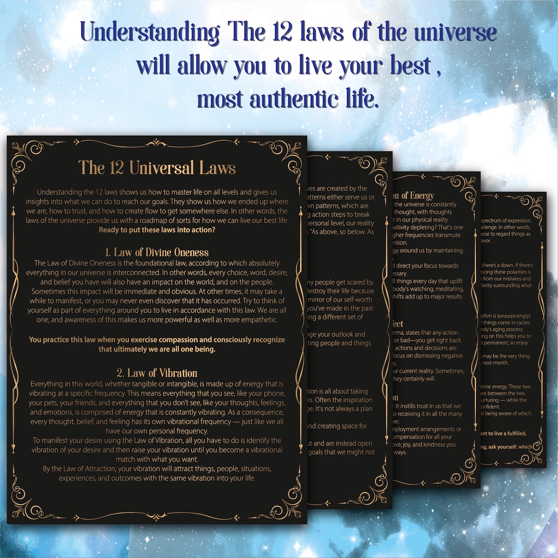 The 12 Laws of the Universe. Cheatsheet. Spirituality. Wellness ...