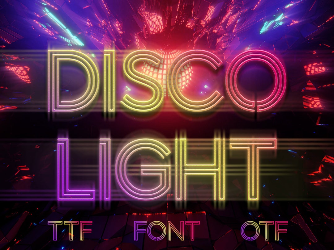Funky Disco Font. TTF OTF. Typeface for Procreate, Canva, Cricut ...
