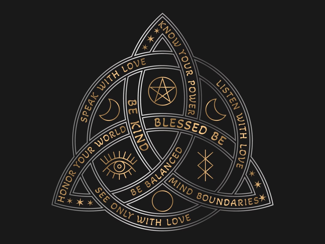 The Triquetra With Affirmations SVG. Celtic Knot. Celtic Design ...