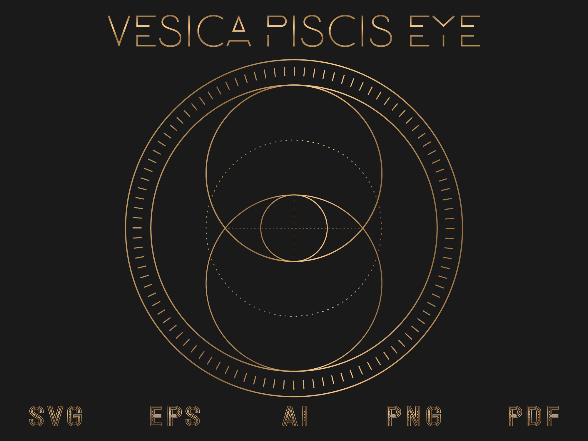 Vesica Piscis Eye. Sacred Geometry. Fibonacci Golden Ratio. - Etsy UK