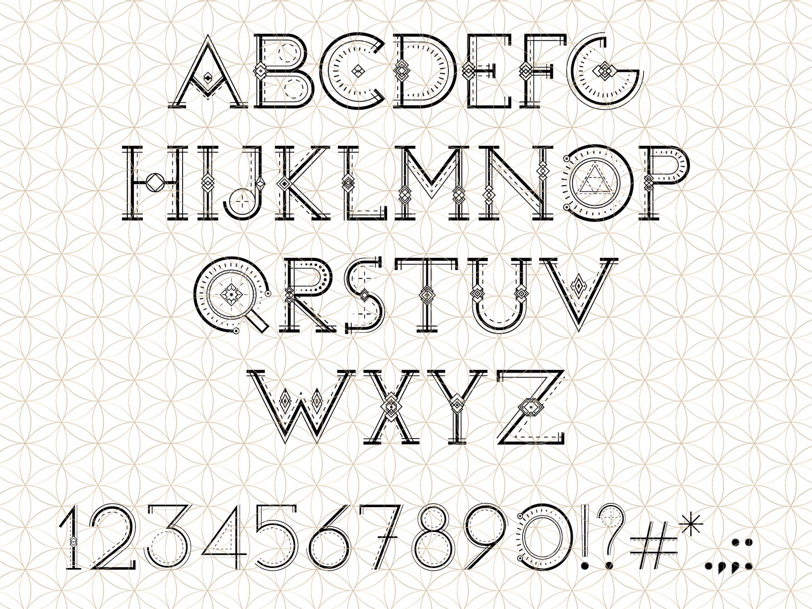 Sacred Font Otf. Sacral Typeface. Instalation Font. Procreate Font - Etsy