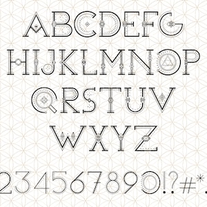Sacred Font Otf. Sacral Typeface. Instalation Font. Procreate Font - Etsy