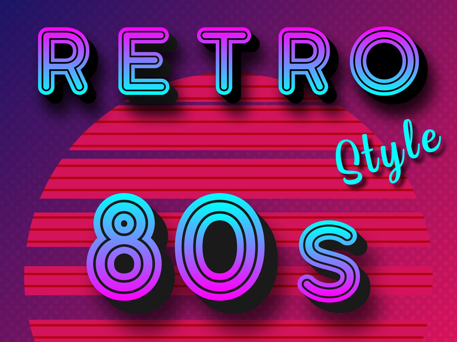Retro Font 80's Style. Retro Alphabet. Commercial Use. - Etsy Canada