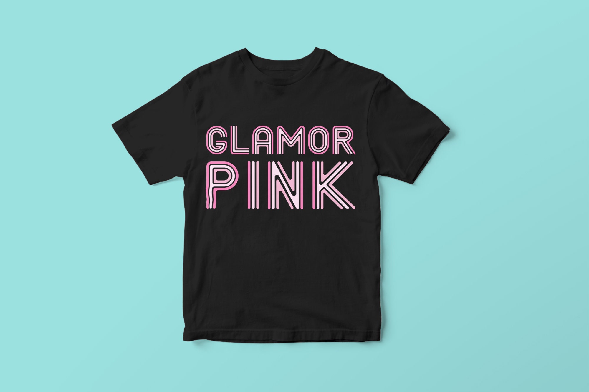 Retro Pink Style Alphabet Letters Svg. Retro Pink Sublimation Font ...