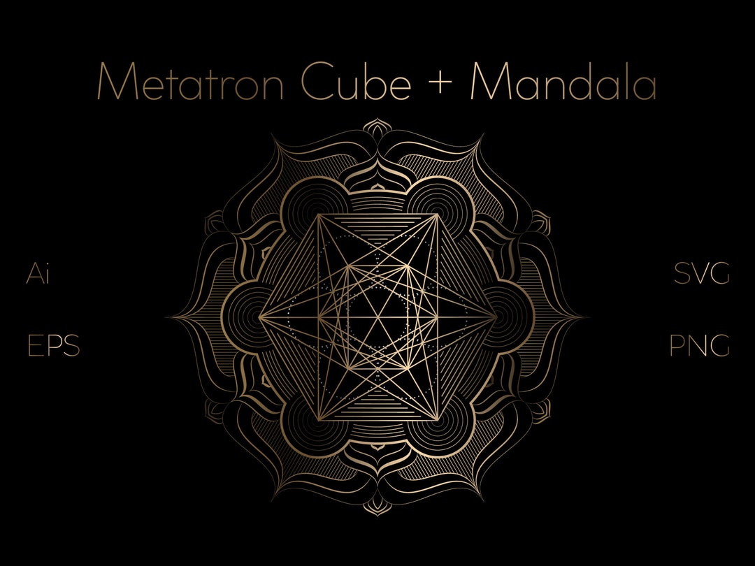 Cube Metatrons + Mandala. Sacred Geometry - Etsy