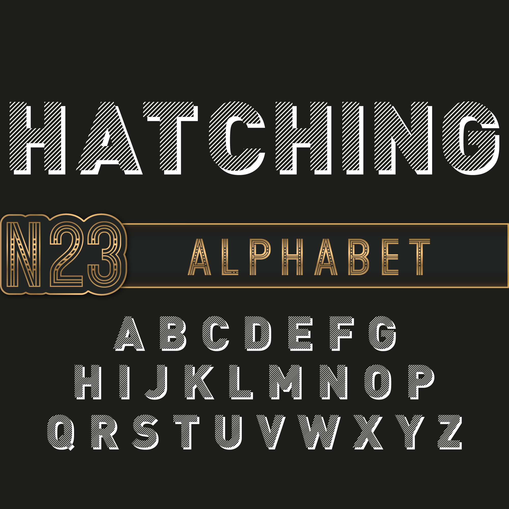 Retro Hatching Alphabet Letters Svg Png. 1980s. Ready for Cricut ...