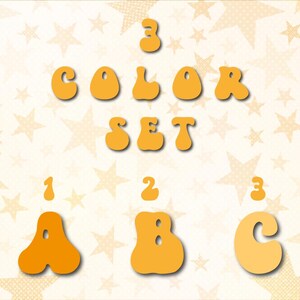 Retro Groovy Alphabet – 70s Style. PNG & SVG Files for DIY Crafts ...